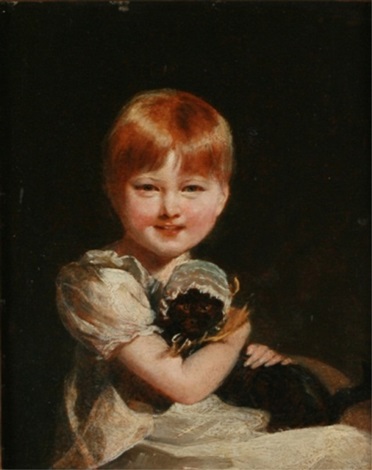 Child and Cat by Charles Robert Leslie on artnet