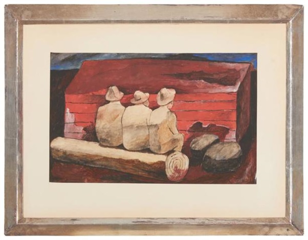 Three Figures On A Log by Rufino Tamayo on artnet