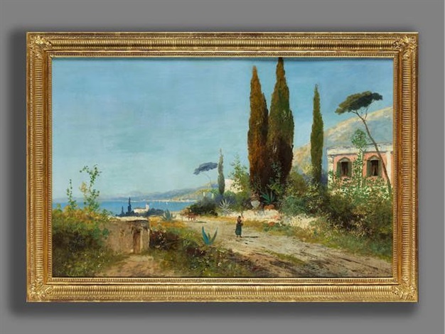 BLICK AUF DIE SOMMERLICHE AMALFIKÜSTE by Albert Flamm on artnet