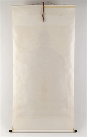 A PAIR OF LARGE HANGING SCROLLS DEPICTING ANCESTRAL PORTRAITS by ...