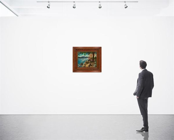 Trees And Flowers Near The Shore by Frank Hendry on artnet