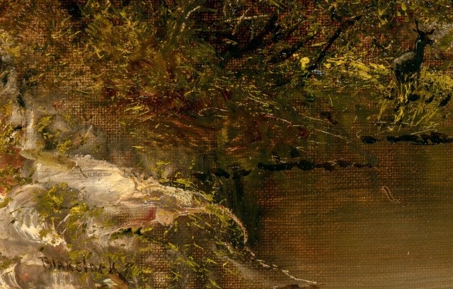 Autumn Landscape with Deer by Ralph Albert Blakelock on artnet