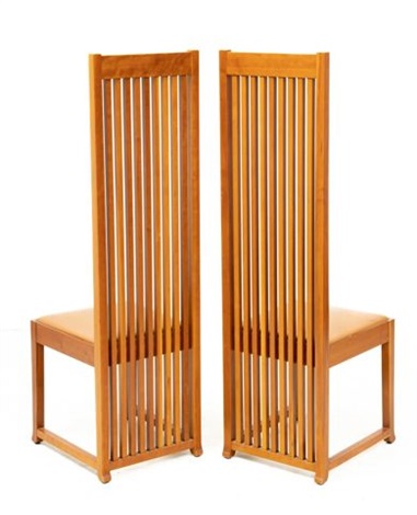 Frank Lloyd Wright American, 1867-1959 For Cassina, Cherry Wood And ...