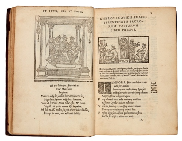 Fracco, Sacrorum fastorum libri XII, Rome, 1547, Roman brown morocco ...