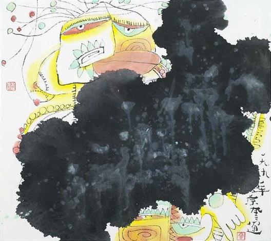 Zwei Malereien by Shang Jing Kui on artnet