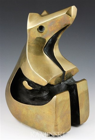 Figure of a seated bear by Don Riggs on artnet
