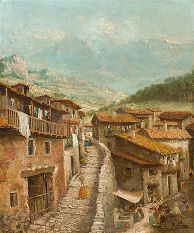 Pueblo de Guisando, Sierra de Gredos by Miguel Pradilla Gonzalez on artnet