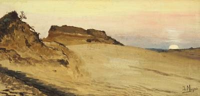 Sunset at the dunes by Isidore Meyers on artnet