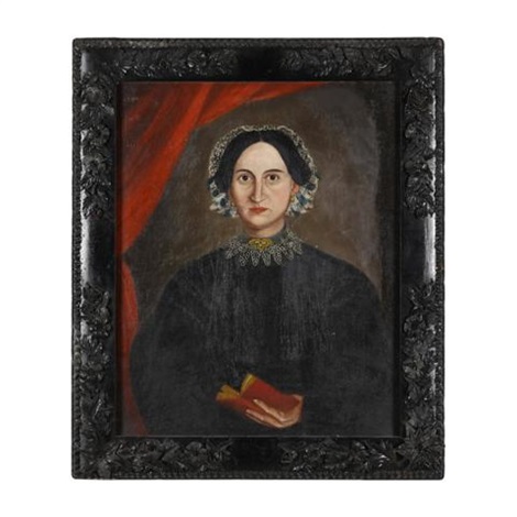 Portraits of Stephen Pratt and His Wife, Lucinda by American School (19 ...