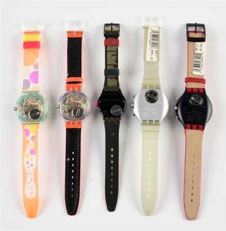 LOT OF 5 ORIGINALS SWATCHES by Swatch (Co.) on artnet