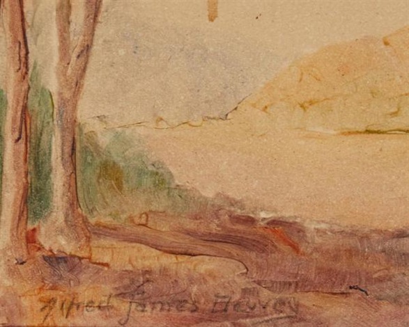 Eucalyptus Trees In A Landscape by Alfred James Dewey on artnet