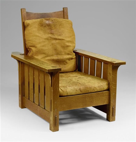Fauteil Morris chair by Gustav Stickley on artnet