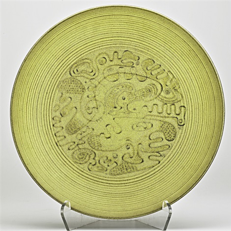 Large charger by Edwin and Mary Scheier on artnet