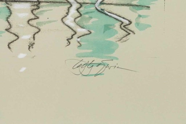 Beaver pond on the Jumping Pound by Ted Godwin on artnet