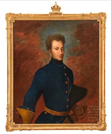 Porträtt föreställande kung Karl XII. by Anonymous (17) on artnet