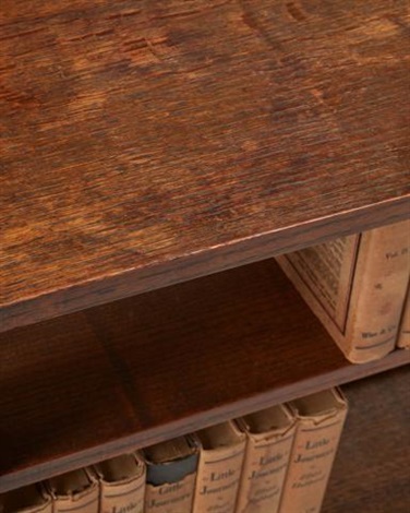 A Roycroft Little Journeys Oak Bookcase With Books by Roycroft Shops on ...