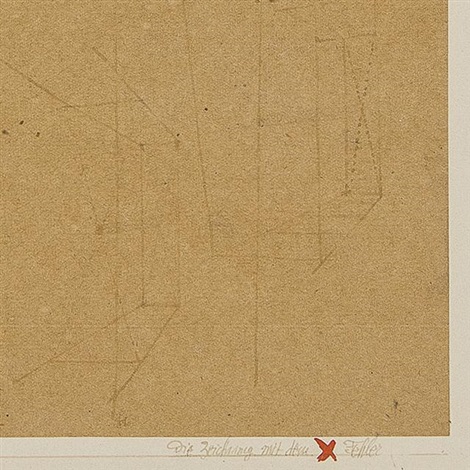 THE DRAWING WITH THE X FLAW by Paul Klee on artnet