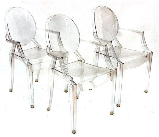 PHILIPPE STARK FOR KARTELL, ACRYLIC GHOST CHAIRS by Philippe Starck on ...