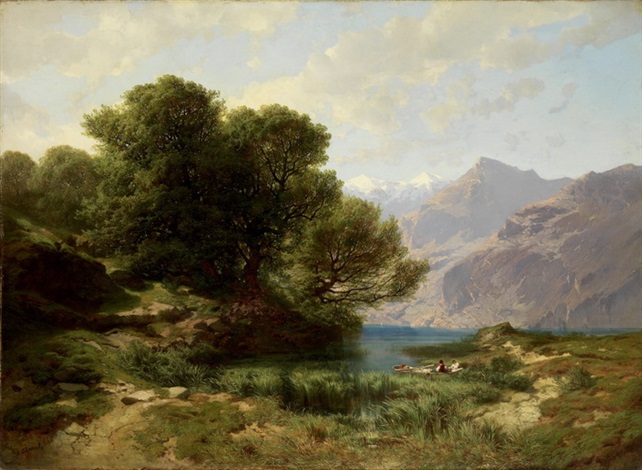 Lac des Quatre-Cantons Vierwaldstättersee by Alexandre Calame on artnet