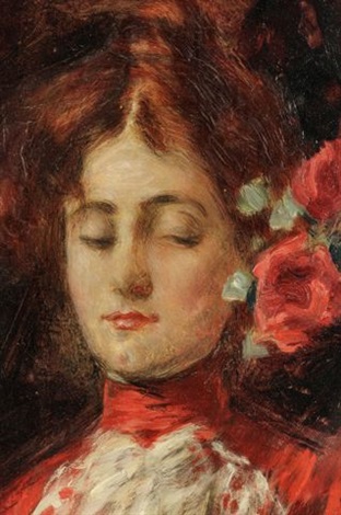 Lady In Red by Percy Ives on artnet