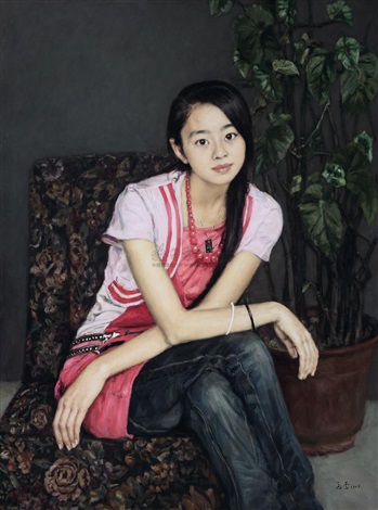 Young girl by Yang Feiyun on artnet