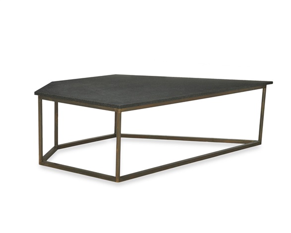 A geometric stone coffee table, by Martyn Lawrence Bullard by Martyn ...