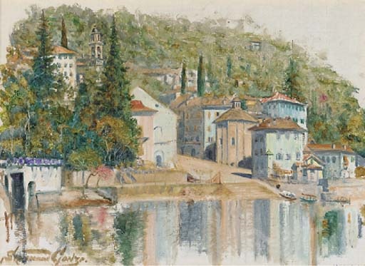 Lake Como by Sigismund Christian Hubert Goetze on artnet