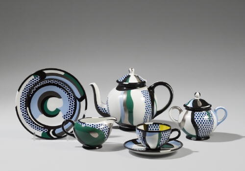 Tea set in 21 parts by Roy Lichtenstein on artnet
