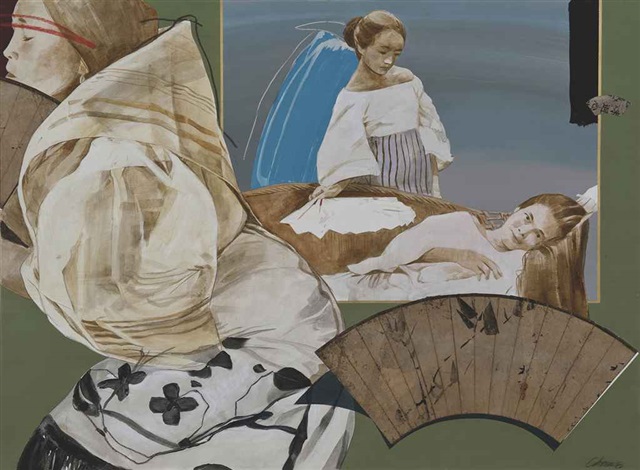 The oriental fan from Larawan series by Benedicto Cabrera on artnet