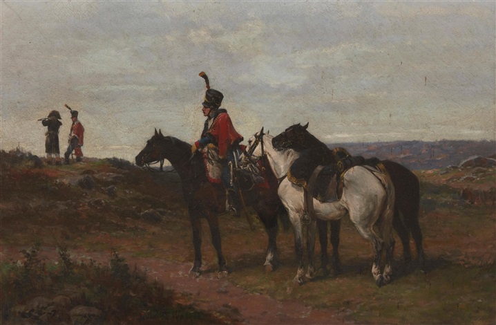 Soldiers On Horseback by James Alexander Walker on artnet