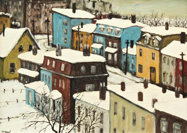 Winter in St. Johns Newfoundland by John Kasyn on artnet