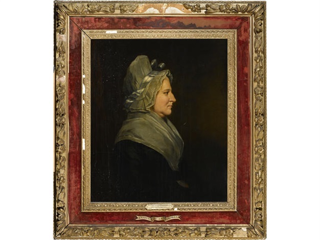 A pair of portraits of George and Martha Washington by James Sharples ...