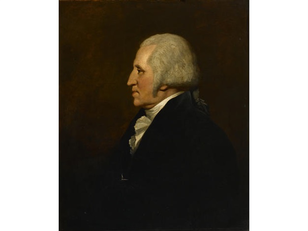 A pair of portraits of George and Martha Washington by James Sharples ...