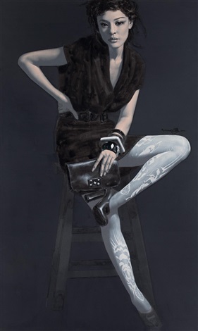 Lace bow by Hou Qing on artnet