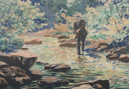 The strike by Thomas Victor Hall on artnet