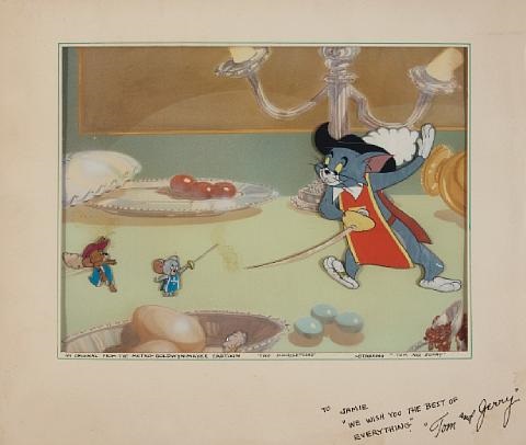 Untitled Tom and Jerry on a table of foodfrom The two mouseketeers by ...