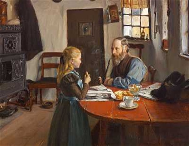 Besøg hos Bedstefader by Hans Andersen Brendekilde on artnet