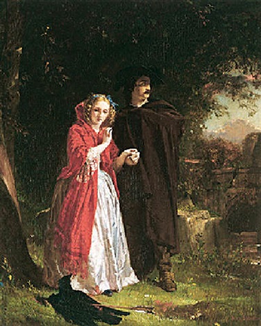 Lucy Ashton and Ravenswood or the fountain by Alexander Johnston on artnet