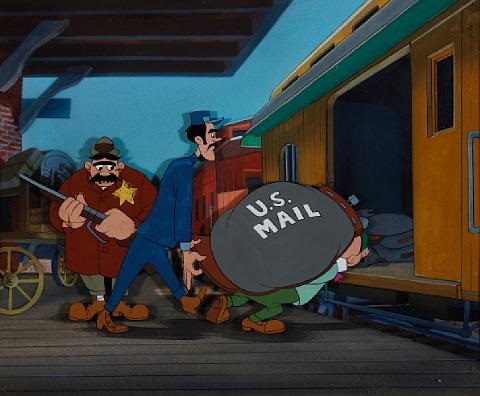 Untitled Postmen loading up the mail onto Casey Jones trainfrom Brave ...