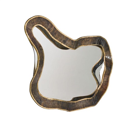 Large undulating mirror by Silas Seandel on artnet