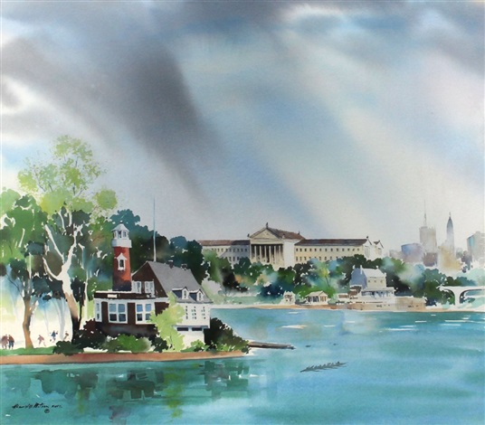 The Boat House Philadelphia by Howard N. Watson on artnet
