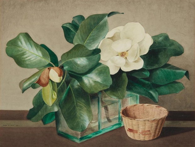 Still Life With Magnolias, 1941 by Frode Nielsen Dann on artnet