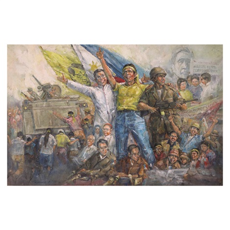 EDSA Revolution by Angel Cacnio on artnet