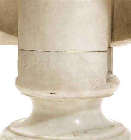 Female marble bust as an Allegory of Modesty by Antonio Bottinelli on ...