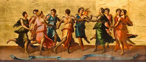 The dance of Apollo with the nine Muses by Baldassare Peruzzi on artnet