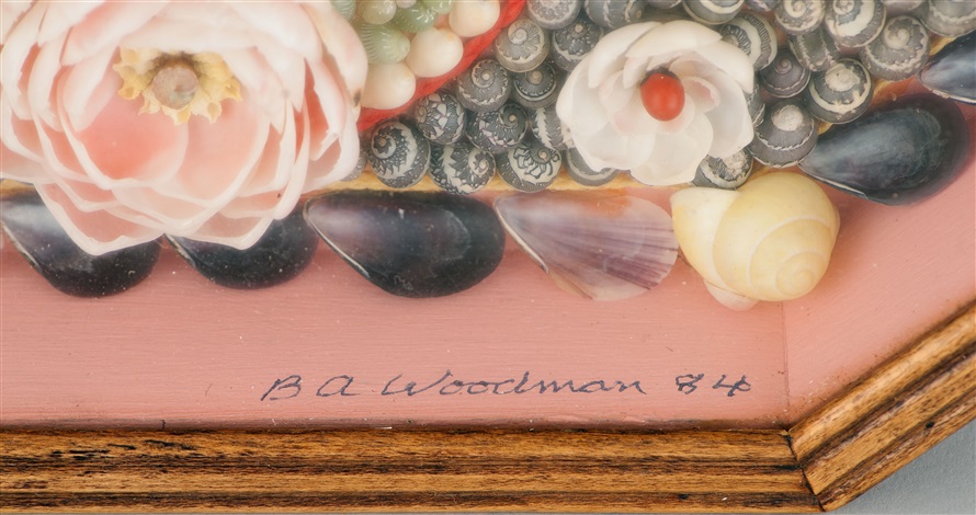 Painting of a mermaid and sailor shaking hands set into a sailors ...