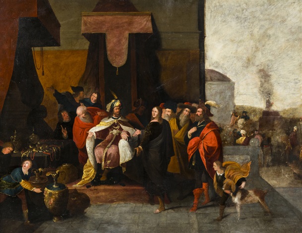 Croesus, king of Lydia, displays his treasures to Solon by Frans ...