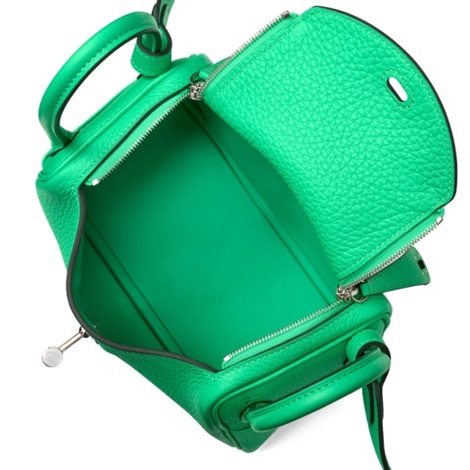 Vert Comics Togo Mini Lindy 20 Palladium Hardware, 2023 by Hermès (Co ...