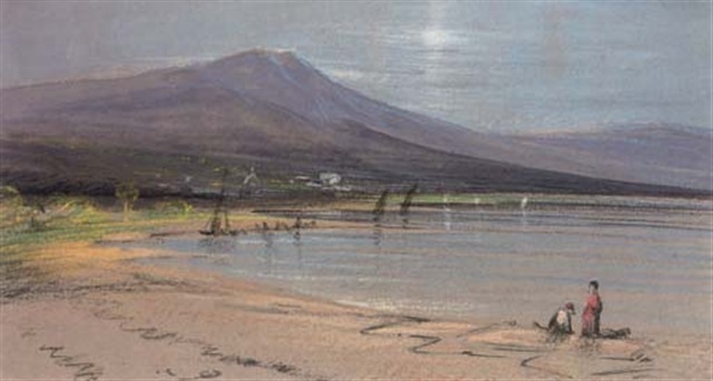 Calm waters on the lake by Henry Bright on artnet