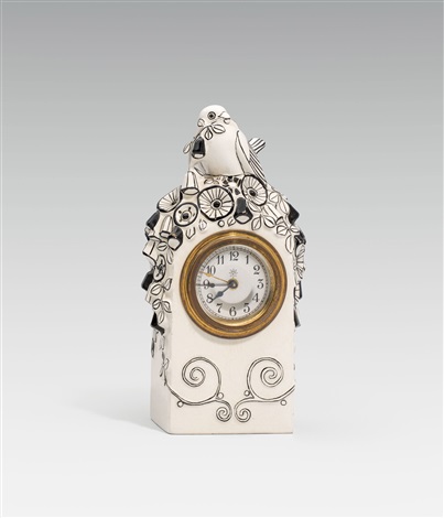 Clock with sparrow by Michael Powolny on artnet